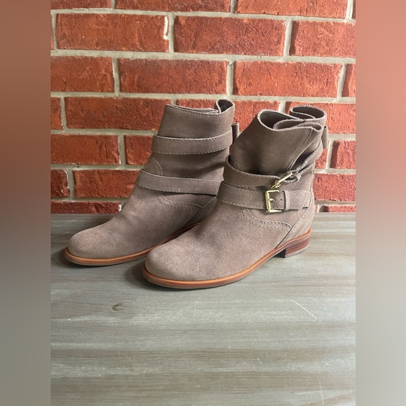 kate spade | Shoes | Nwot Kate Spade Sabina Taupe Suede Boots | Poshmark